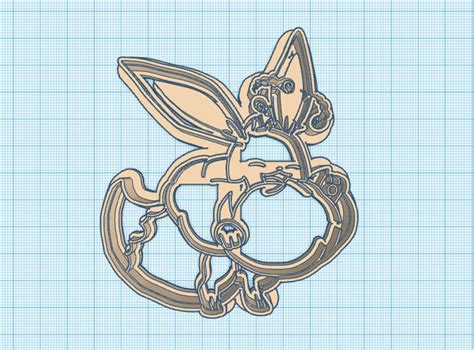 Stl File Pokemon Gigantamax Eevee Cookie Cutter・3d Printer Model To Download・cults