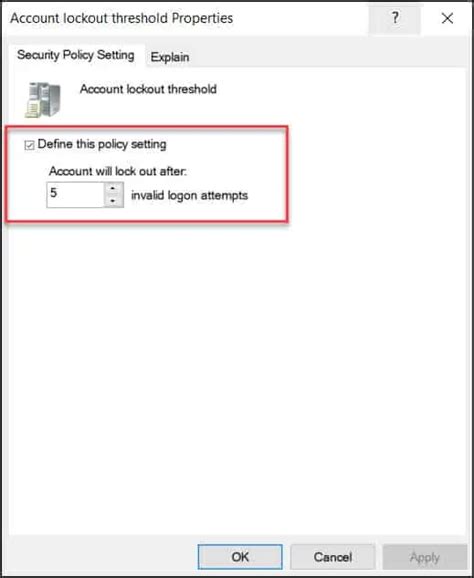 Configure Account Lockout Policy In Active Directory