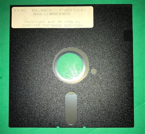 Atari 8 Bit Computer The Black Patch By Css 1 Disk Collectors