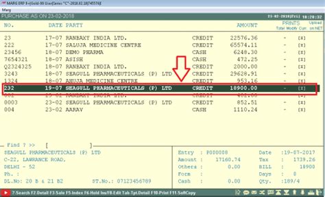 How To Modify Purchase Bill In Marg Software