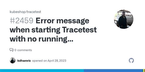Error Message When Starting Tracetest With No Running Postgres Server Could Be Improved · Issue