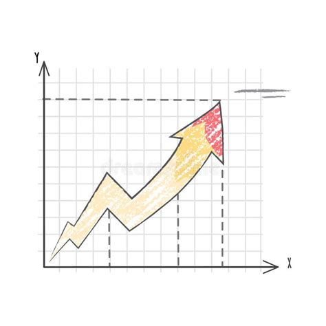Line Graph Representing Data Vector Illustration Stock Vector Illustration Of Escalate
