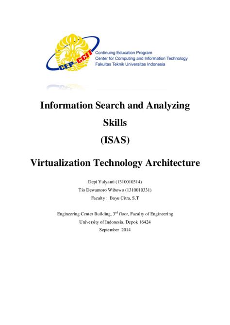 Pdf Virtualization Technology Architecture Depi Yulyanti