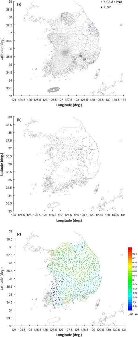 A Terrestrial Gravity Data And B Gnss Leveling Data For Klsp 2010 Download Scientific Diagram