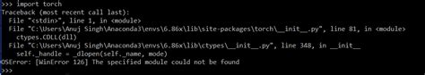 Not Able To Import Torch PyTorch Forums