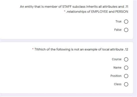 Solved Given The Following Eer Diagram Answer The Questions Chegg Com