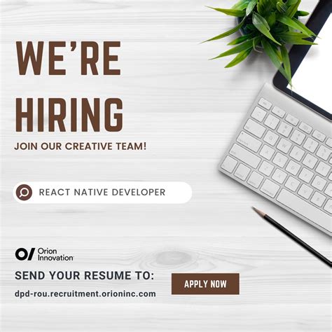 Orion Innovation Romania On Linkedin Reactnative Development