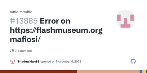 Error On Nyc Mafiosi · Issue 13885 · Ruffle