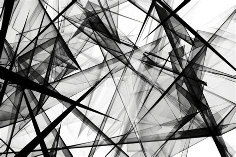 Abstract Black And White Geometric Shapes Aig51a Stock Image Image Of Creative Triangle