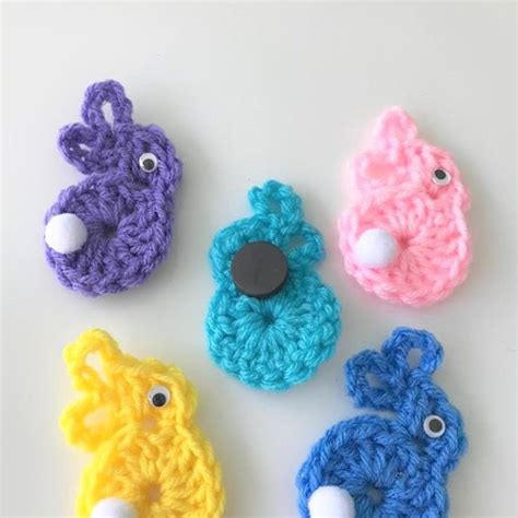 Crocheted Magnets Etsy