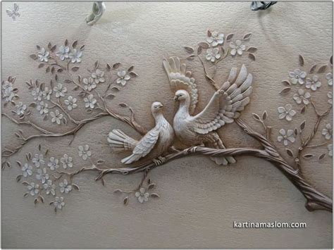 Барельеф Голуби Объёмная лепка Роспись стен в Одессе в 2024 г Фреска искусство Декоративная