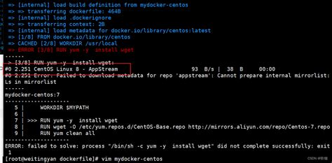 Dockerfile创建centos镜像与yum下载问题 Csdn博客