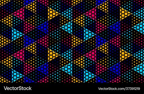 Seamless Dotted Cubes Background Dots Boxes Vector Image