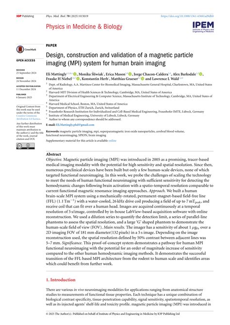 PDF Design Construction And Validation Of A Magnetic Particle