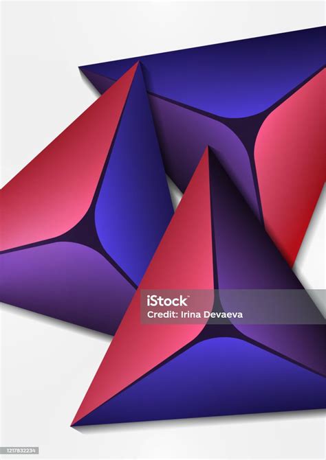 기하학적 요소와 추상 다채로운 배경 비행 피라미드 삼각형 최소한의 커버 디자인 회사 설계를 위한 템플릿입니다 벡터 0명에 대한 스톡 벡터 아트 및 기타 이미지 Istock