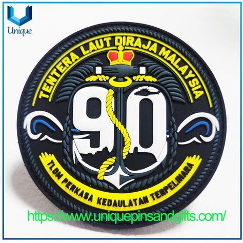 High Quality Custom 3d Rubber Pvc Patch Malasyia Navy Logo Rubber Pvc Patches Custom Badge And