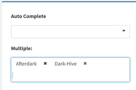 AutoComplete Multiple Selection Misrendered Issue 54 Adminfaces