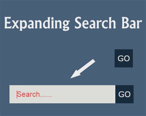 Expanding Search Bar With JQuery JQuery Plugins
