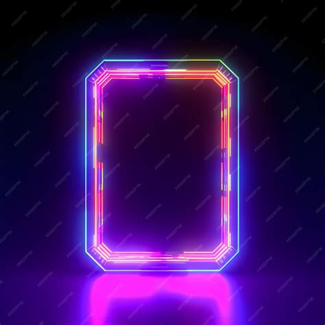 Premium Photo Cyberpunk Streamer Overlay Crystal Frame Social Media