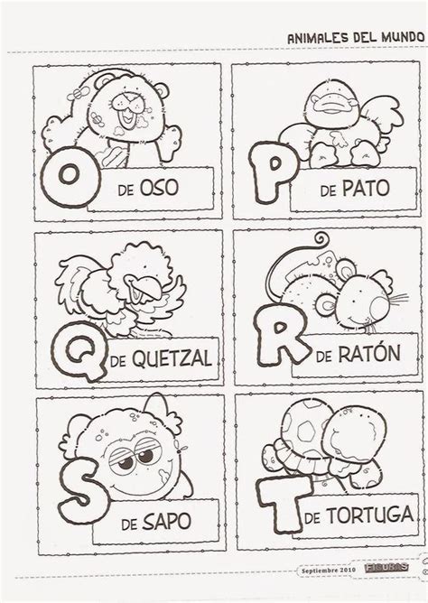 Fichas Abecedario Para Colorear Materiales Educativos Para Maestras