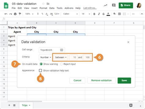 Data Validation Customguide