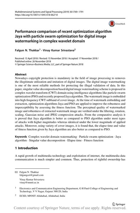 Performance Comparison Of Recent Optimization Algorithm Jaya With