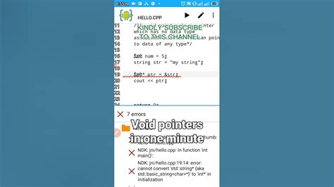 Void Pointers In One Minute Youtube