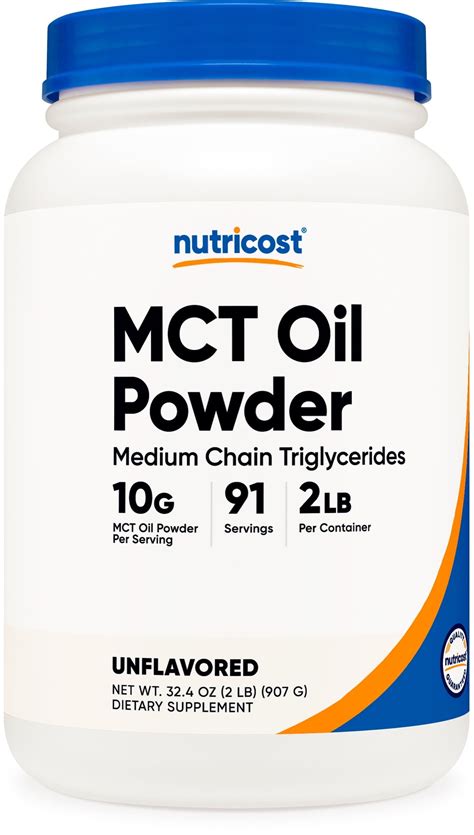 Nutricost Mct Oil Powder 2lbs 32oz Zero Net Carbs Supplement