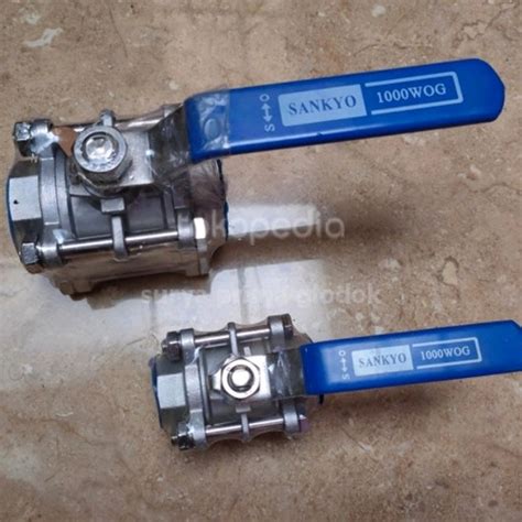 Jual Stop Kran Air Ball Valve Sankyo Model 3pc 2 Inch Jakarta Barat