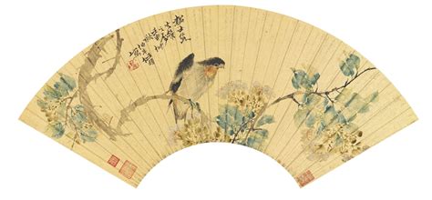 任伯年 1872年作 花树来禽图二〇一六秋季拍卖会西泠拍卖拍品价格图片拍卖专场拍卖会预展拍卖会结果卓克拍卖频道