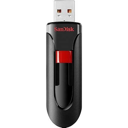 Amazon Com Sandisk Sdcz G A Cruzer Glide Usb Flash Drive Gb Black Red