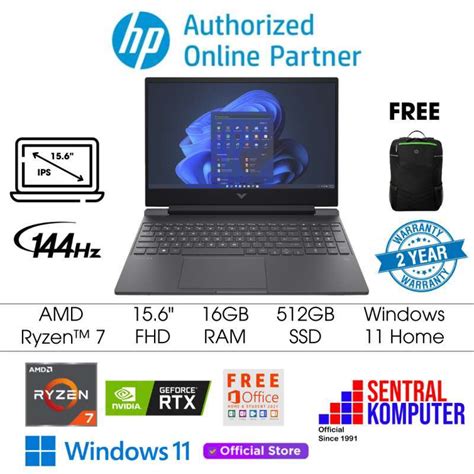 Jual Hp Victus Fb Ax Ryzen H Rtx Ti Ram Gb Gb Win Ohs Di Seller Sentral