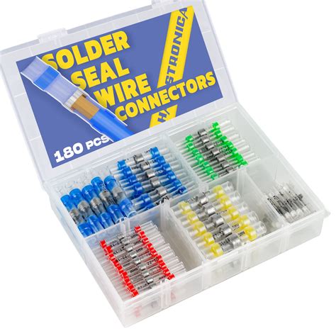 Haisstronica 180pcs Solder Seal Wire Connectors Waterproof Wire Splice