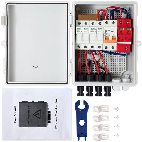 Solar Inverter PV Combiner Box 4 String Combiner Pre Wired MC4