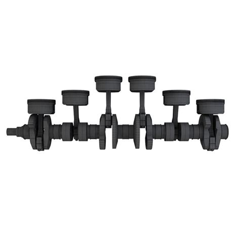 3d Model Rb26 Pistons Crank