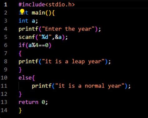 Vishnu Gaikwad On Linkedin The C Language Program To Check The Leap