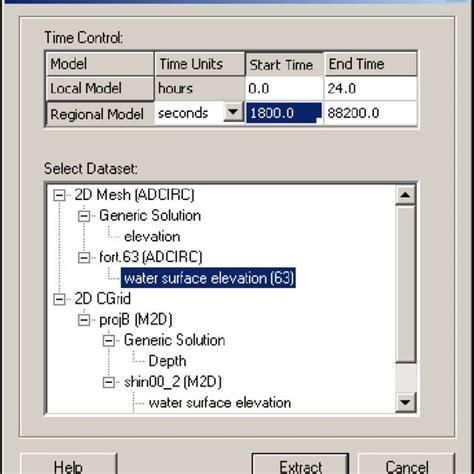 Extract Boundary Condition Dialog Download Scientific Diagram