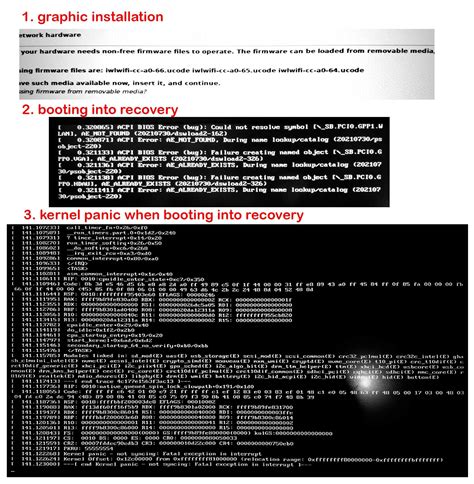 infinite restart kernel panic on kali 2022 1 both liveboot usb and
