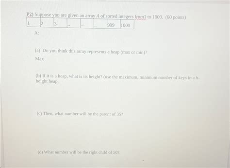 Solved P2 ﻿suppose You Are Given An Array A ﻿of Sorted