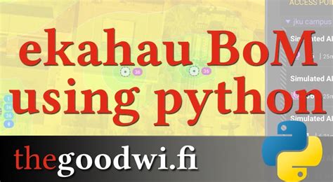 Generating A Bill Of Materials From An Ekahau File Using Python Thegoodwifi