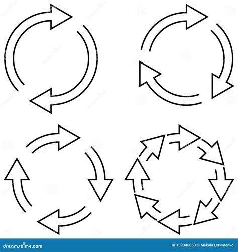 Sign Reload Refresh Icon Spinning Arrows In Circle Vector Symbol Synchronization Renewable For