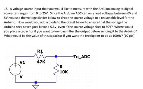 Solved 18 A Voltage Source Input That You Would Like To