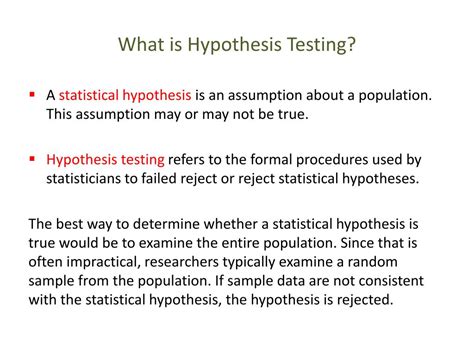 Ppt Hypothesis Testing Powerpoint Presentation Free Download Id 1694687