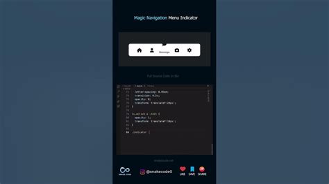 Magic Navigation Menu Indicator Html Css Javascript Coding Learncss Programming