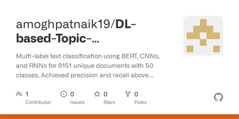 Github Amoghpatnaik19dl Based Topic Classification For Regulatory