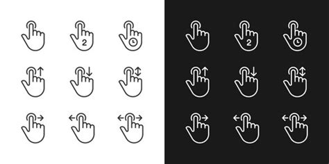 Motion Sensor Pixel Perfect White Linear Icon Vector Image