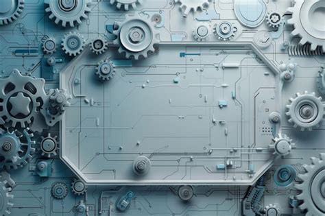 Premium Photo Minimalist Technology Theme With Engineering Motifs