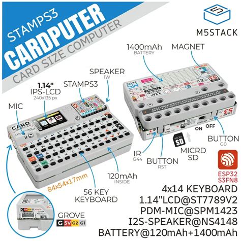 M5stack Cardputer Un Kit Abordable Pour Une Machine Adorable