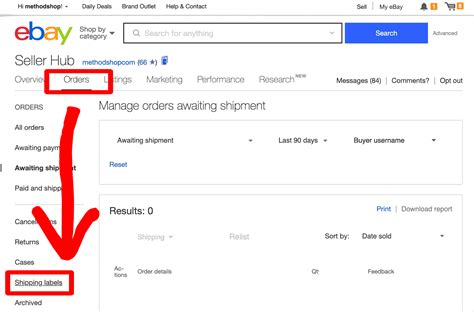 How To Request An Ebay Shipping Label Refund