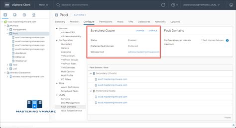 Configure Vsan Stretched Cluster Mastering Vmware